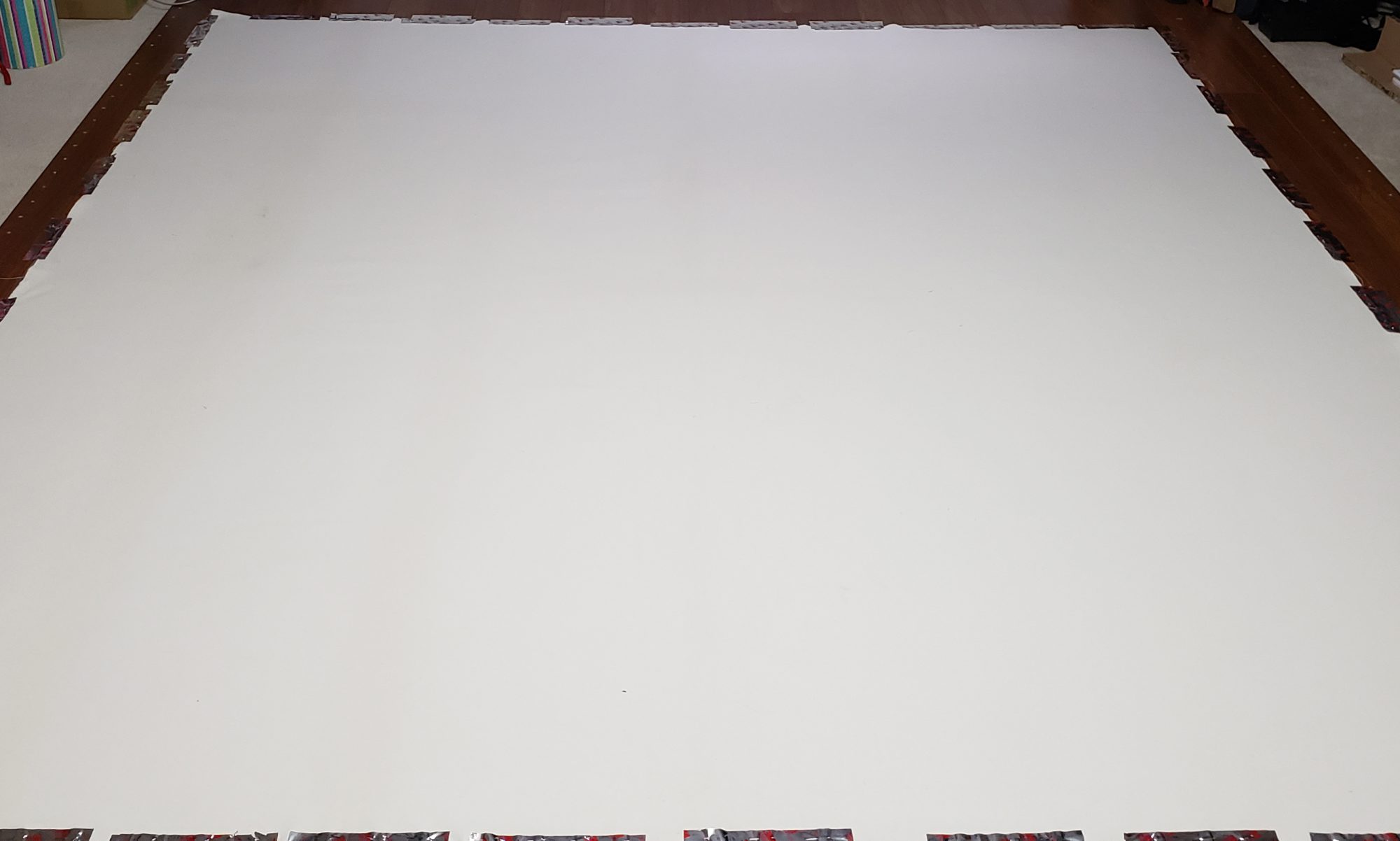 DIY HAND-PAINTED CANVAS BACKDROP DOUBLE-SIDED