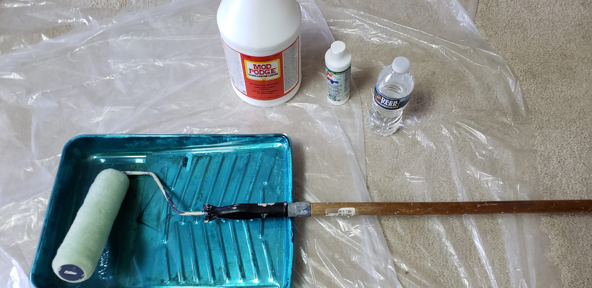 DIY HAND-PAINTED CANVAS BACKDROP DOUBLE-SIDED